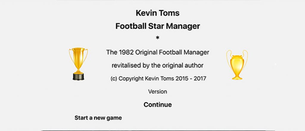Review: Kevin Toms Football Star Manager - 60 Minutes With